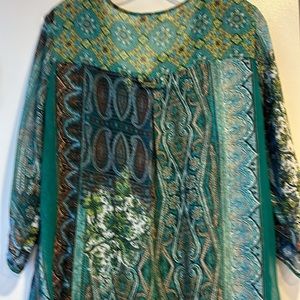 Dress Barn | Tops | Colorful Tunic With Tank Underneath Tunic Great For ...